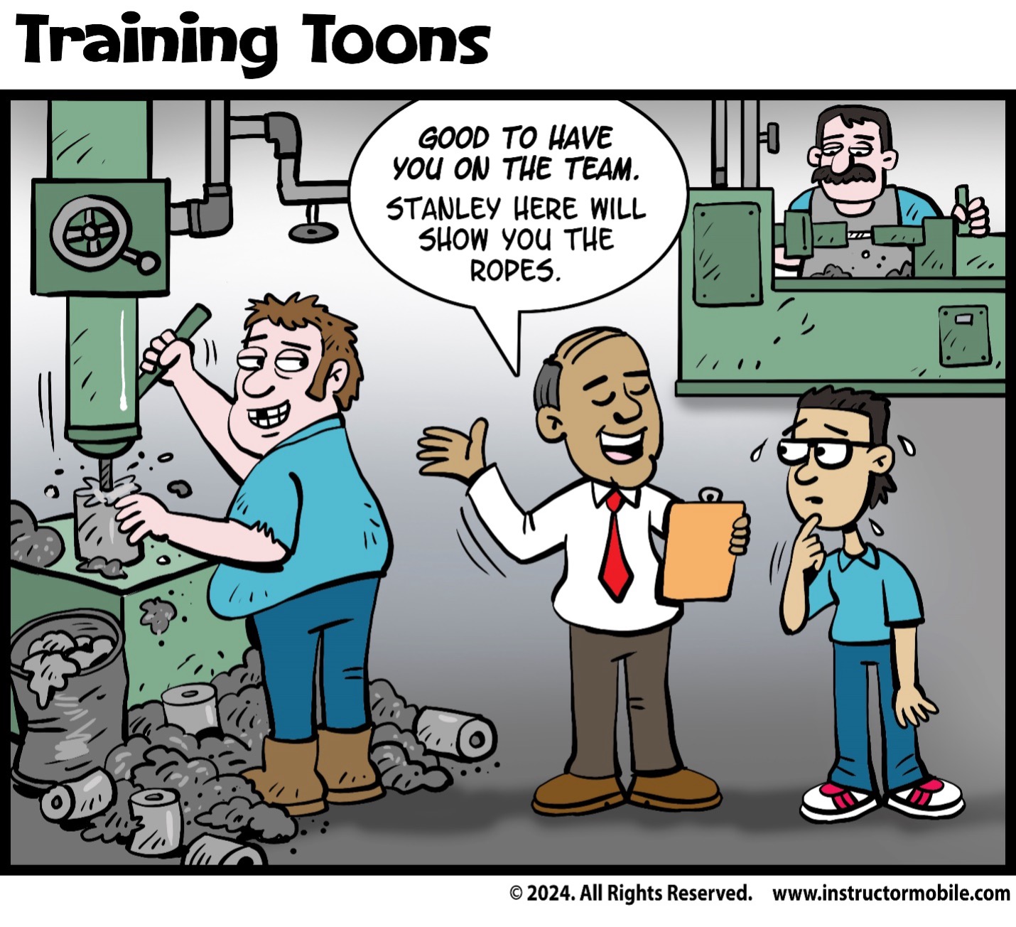 Training Toons: Machine Shop - Instructor Mobile